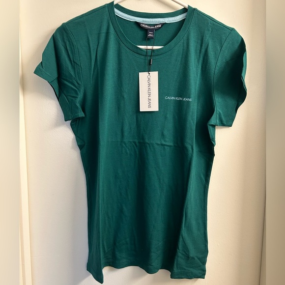 Calvin Klein Jeans | Tops | Calvin Klein Jeans Emerald Green Tshirt ...